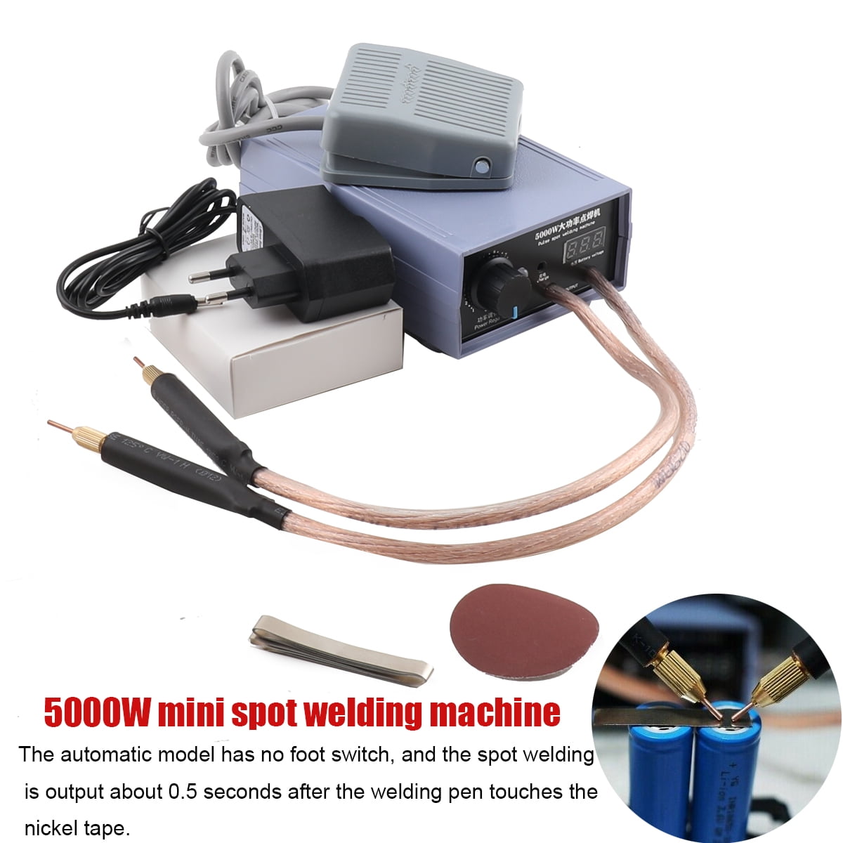 NICCOO DIY Portable Mini Spot Welder Machine 18650 Battery Various Welding Power Supply ...