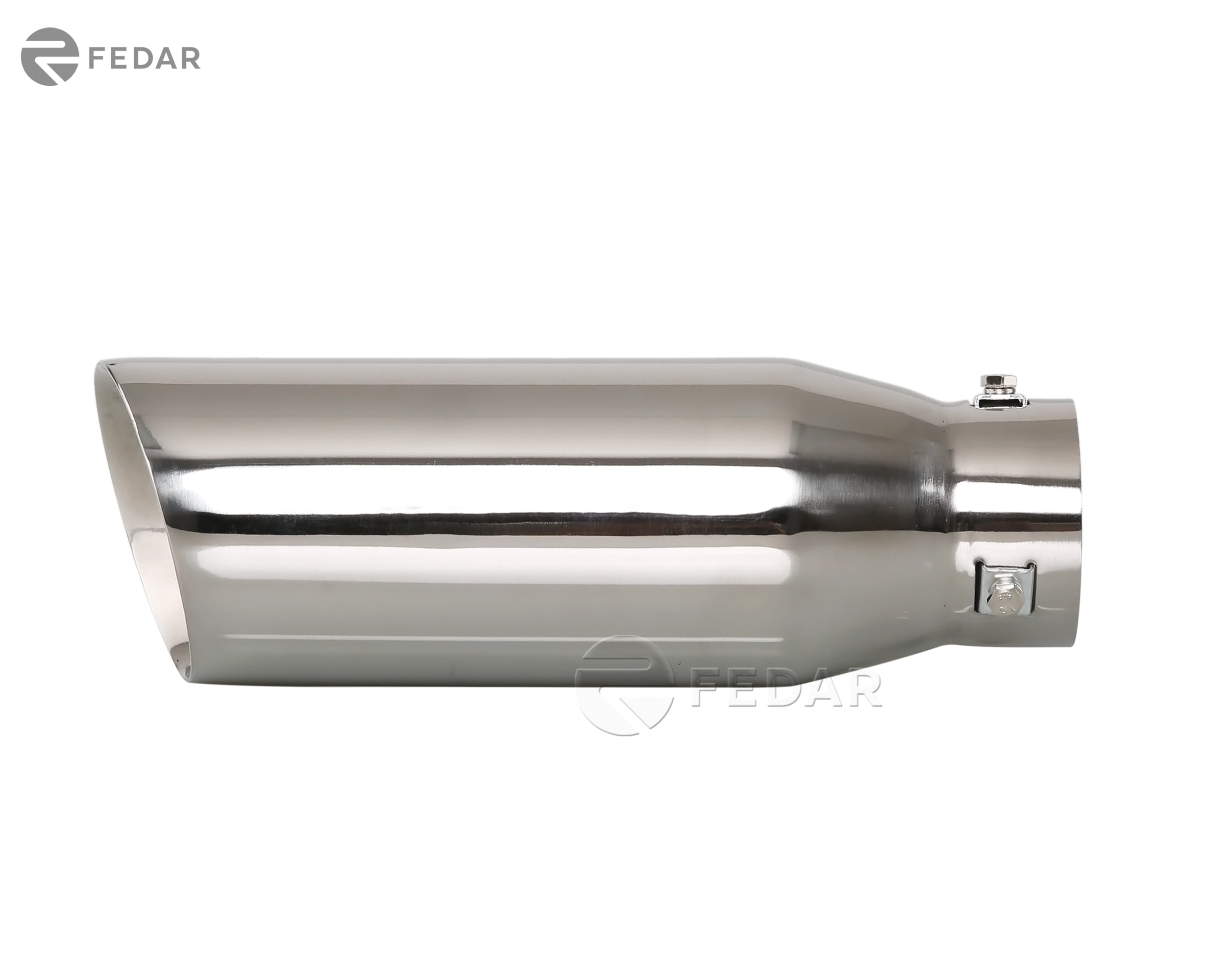 Fedar 3 inch Inlet 4 Outlet 12 Long Dual Wall Slant Angle Cut Truck ...