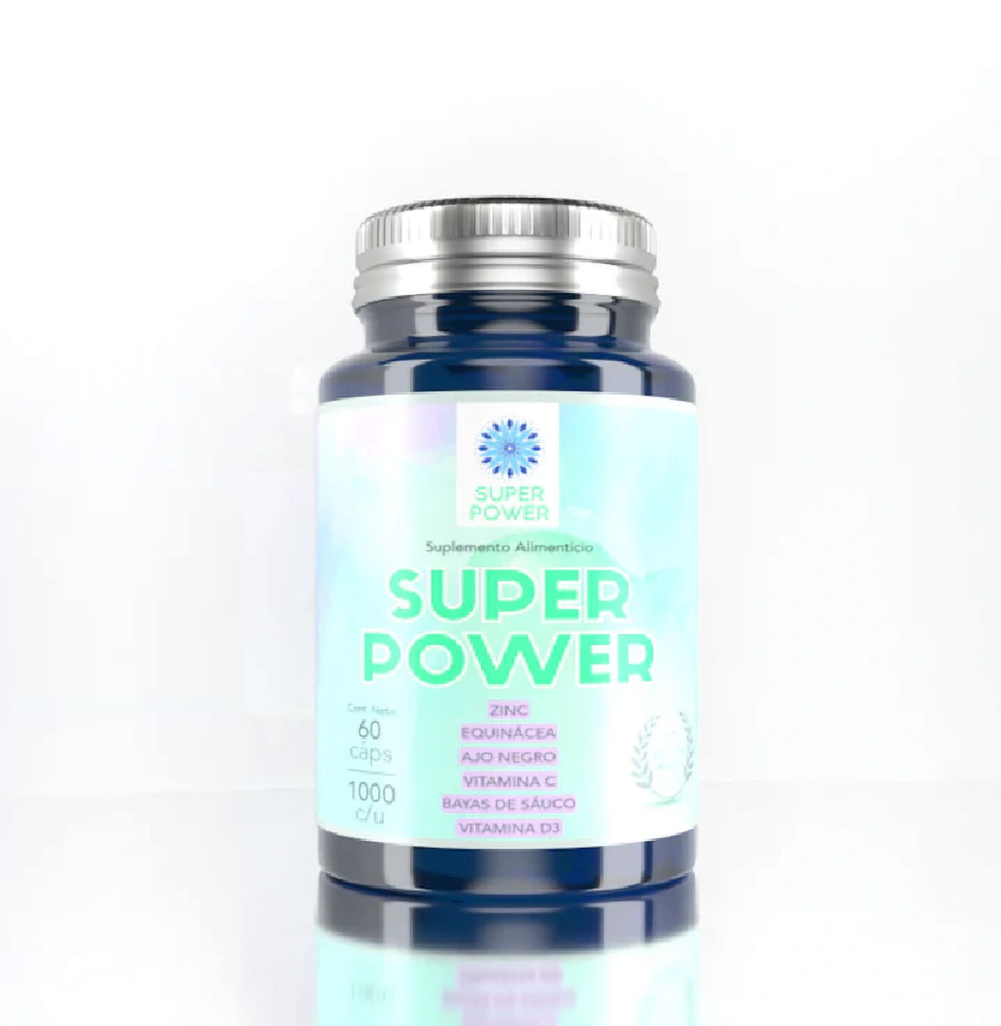 Suplemento FLOW Super Power con Zinc, Equinacea, Ajo Negro, Vitamina C ...