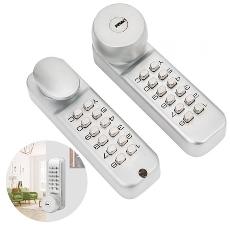 Keenso Outdoor Door Lock,Double‑Sided Mechanical Password Lock With ...