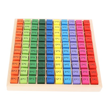 Wooden Multiplication Board Game, Develop Intelligence Color Cognition ...