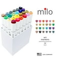Milo Professional Dual Tip Art Markers | Bright, Bold, Colorful | Brush ...