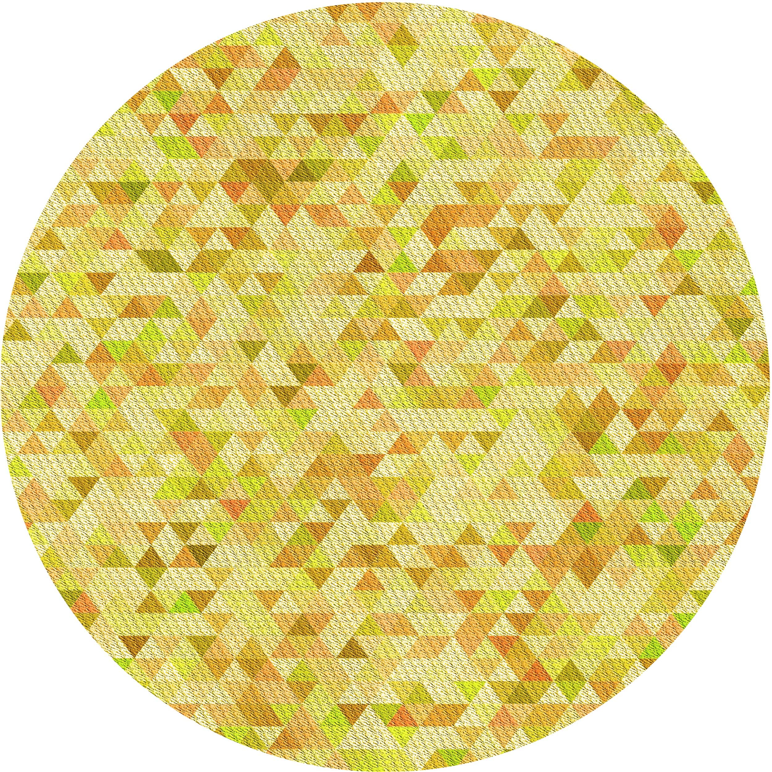 Ahgly Company Indoor Round Patterned School Bus Yellow Area Rugs, 8 ...