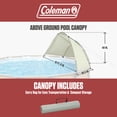 Coleman 10-18 ft Above Ground Outdoor Pool Canopy Sunshade - Walmart.com