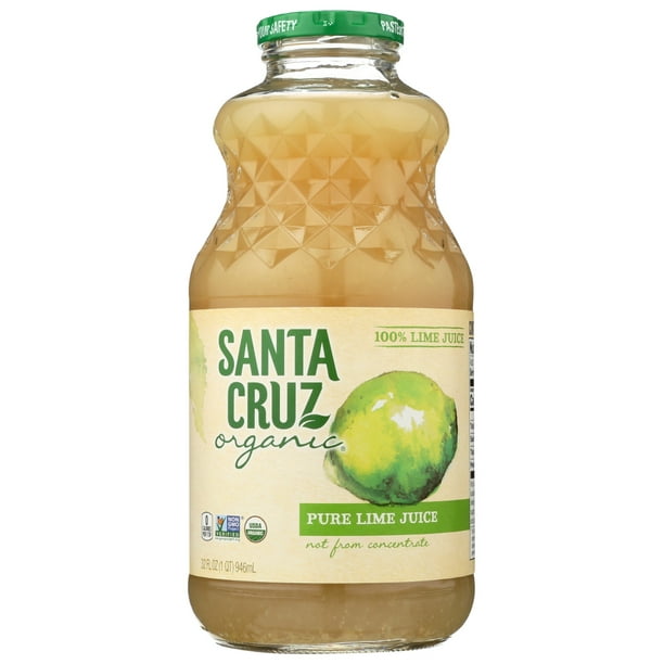 Santa Cruz Organic 100% Pure Lime Juice, 32 Oz - Walmart.com