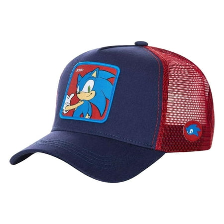 Baseball Cap Cartoon The Hedgehog Sonic Knuckles Adjustable Net Sports ...