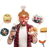 CC HOME 25pcs BBQ Patterns Photo Booth Props Barbecue Patterns Party ...