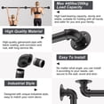 FREEAMG 1FT Industrial Stair Railing Wall Mount Staircase Handrail φ1.3 ...