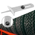 mingkeerda Stainless Steel Car Tyre Tire Tread Depth Gauge Meter Ruler ...