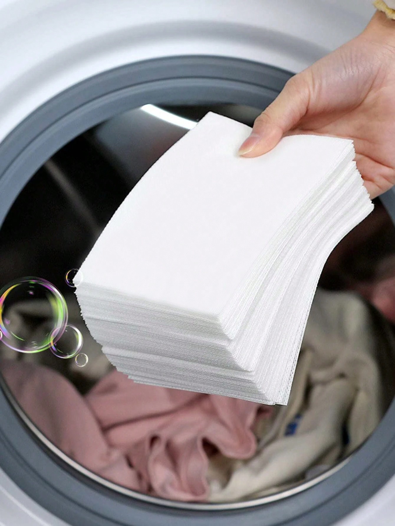 30pcs/set Laundry Detergent Sheets For Kids' Clothes, Concentrated Bubble Papers For Washing ...