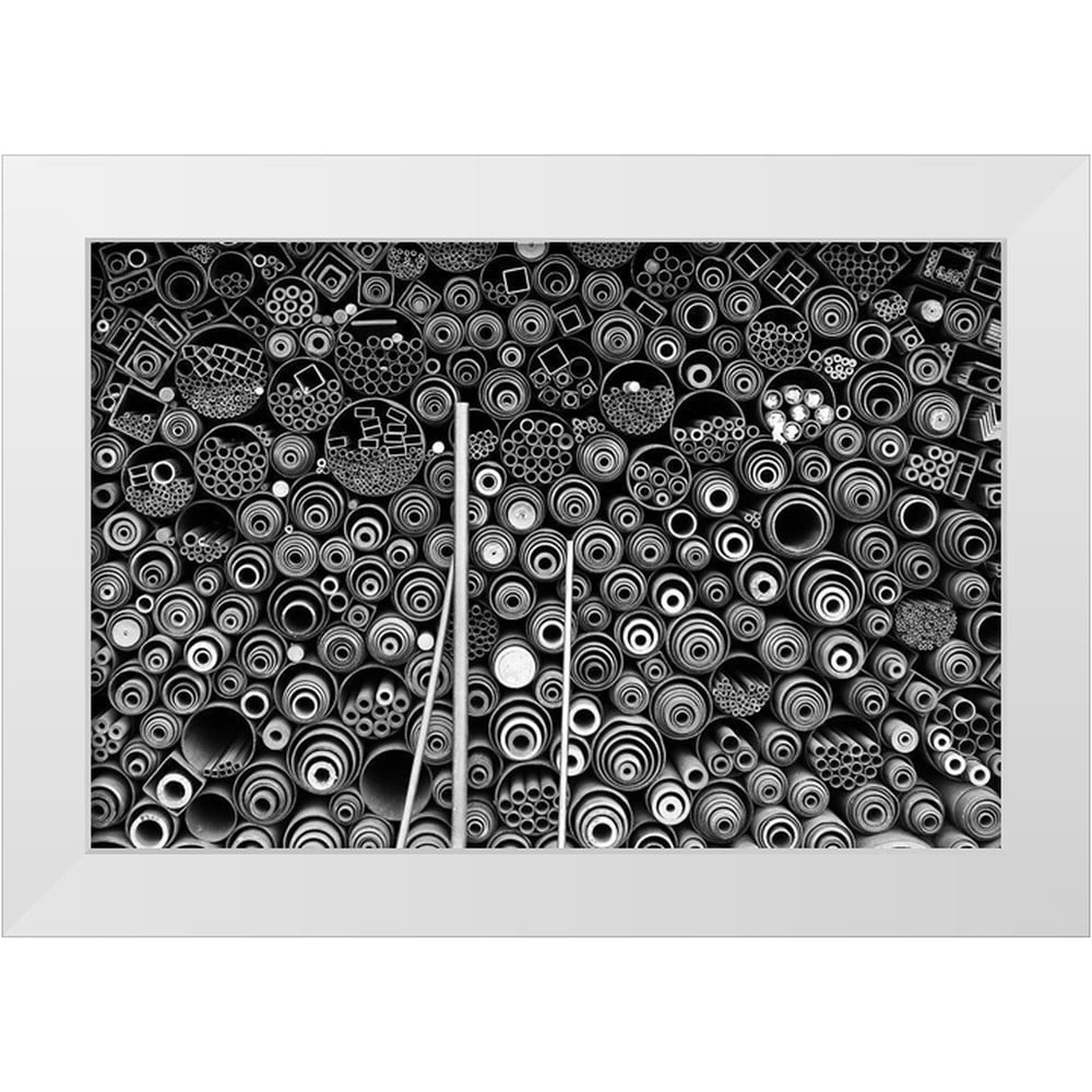 Hee Han, Dong 32x23 White Modern Wood Framed Museum Art Print Titled ...
