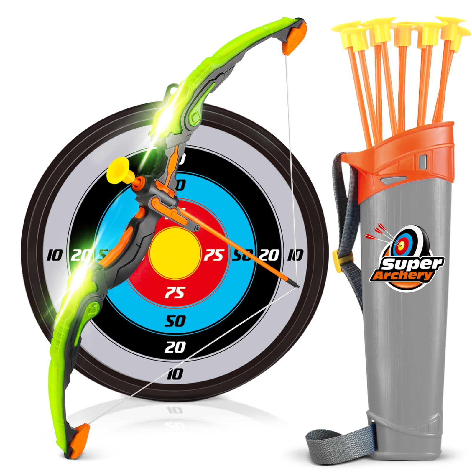 Dreamon Bow and Arrow for Kids with 10 Arrows 1 Quiver 1 Target Kid ...