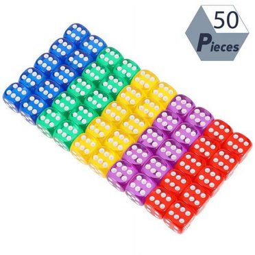 Spectrum 4" Rubber Dice, Set of 6 - Walmart.com