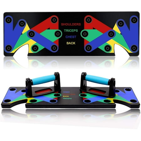 Fong Fong Adkwse Push Up Board, 9 In 1 Push Up Handles Color Coded Push ...