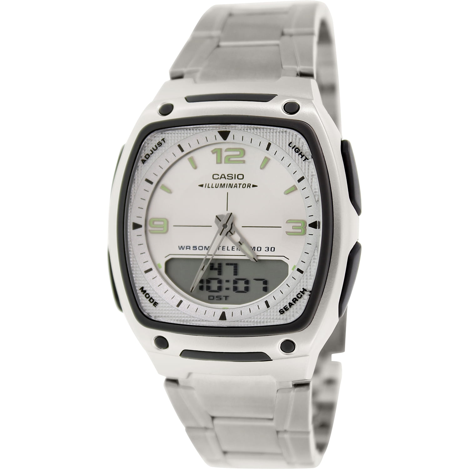 Men's Core AW81D-7AV Silver Stainless-Steel Quartz Watch - Walmart.com
