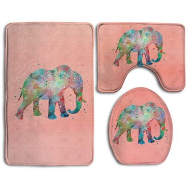 ABPHQTO White Buffalo Plaid 3 Piece Bathroom Rugs Set Bath Rug Contour ...