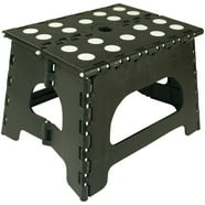 LivingSURE Extra Wide Step Stool with Handle, 20” x 15.6” x 38.4 ...