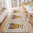 2x6ft Area Rug,Retro Farm Sunflower Red Truck Washable Large Rugs Soft ...