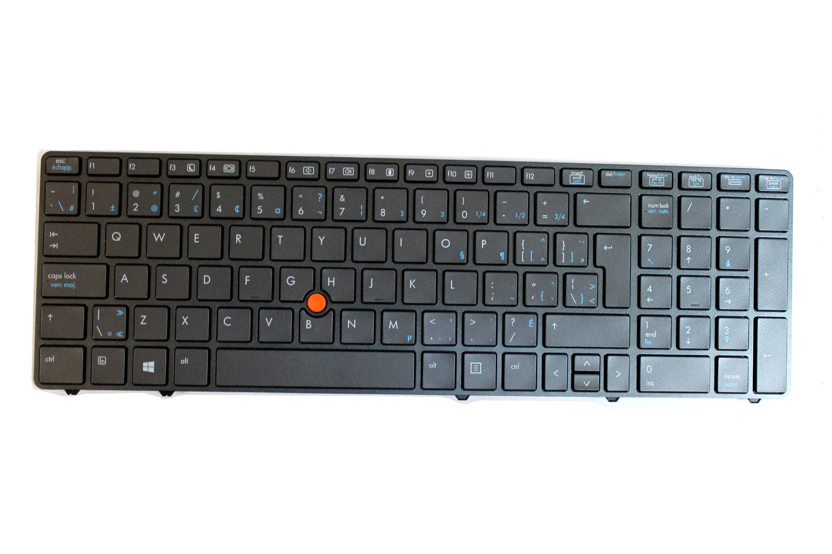 703151-DB1 HP Elitebook 8560w 8570w Genuine French Canadian Keyboard ...