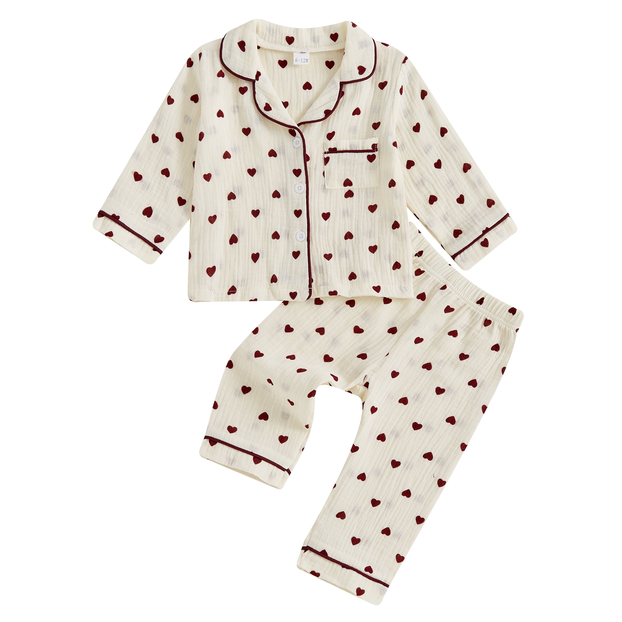 Click here for Gupgi 2 Piece Pajamas For Kids Girls Valentines Da... prices
