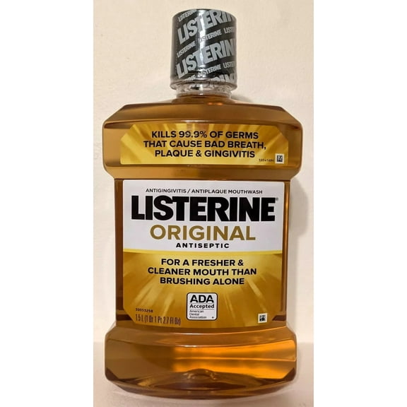 Listerine Ultraclean Oral Care Antiseptic Mouthwash, Citrus, 1.5 l ...