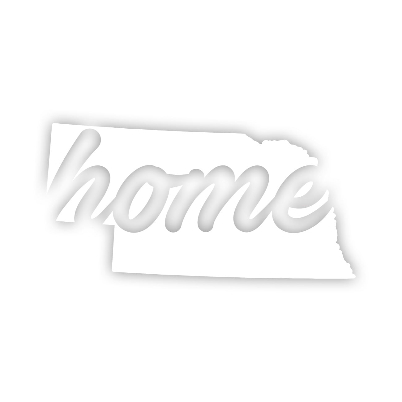 Nebraska Home Sticker Decal Die Cut - Self Adhesive Vinyl ...