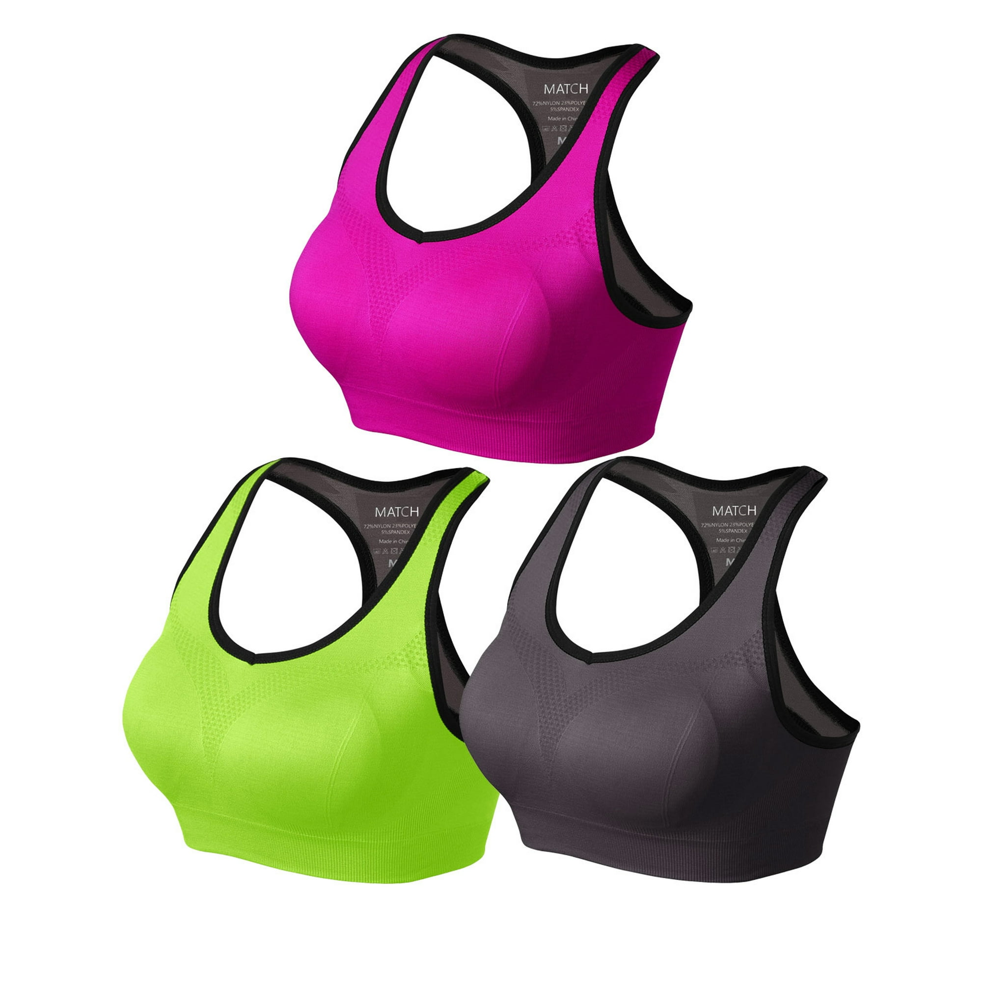 Click here for Matchstick Womens Wirefree Yoga Sport Bra Xl prices