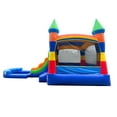 Pogo Bounce House Crossover Bounce House with Slide and Splash Pool ...