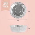 10'' Inch Round Tin Foil Pans Disposable Aluminum, Extra Deep Freezer ...