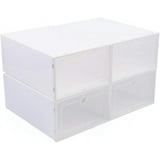 YIYIBYUS DENESTUS Stackable Shoe Box 20 Pack Sneaker Organizer Clear ...