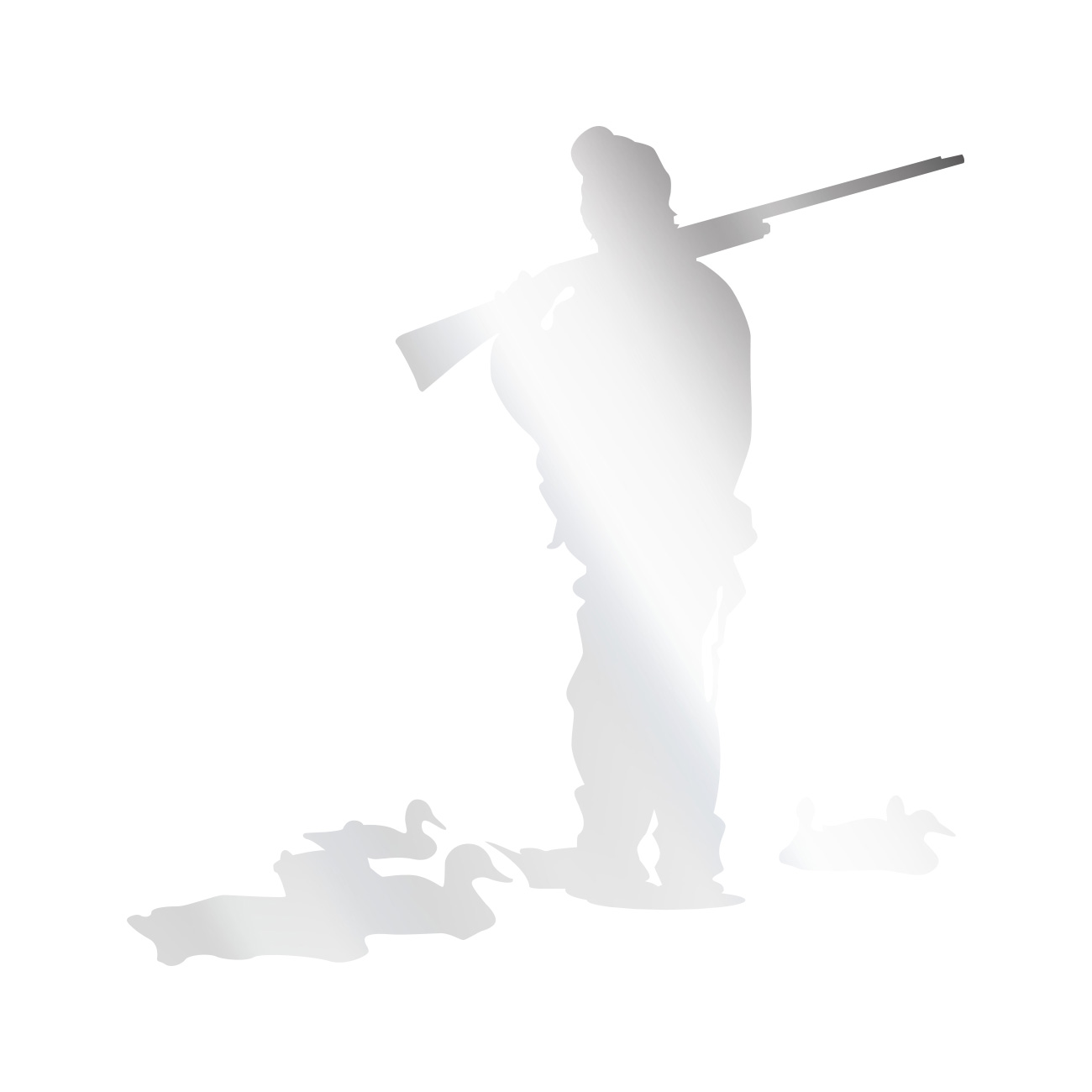 Duck Hunting Scene Sticker Decal Die Cut - Self Adhesive Vinyl ...