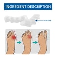 Silicone Toe Separators, Spreaders & Spacers, Straighten Overlapping ...