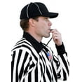 Crown Sporting Goods Official Black with White Stripes Referee Hat ...