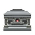 Overnight Caskets Veterans Silver Steel 18-Gauge Funeral Casket ...