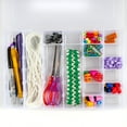 Craft County Embroidery Floss Thread Organizer Box, Clear White Plastic ...