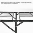 Continental Sleep, 14-Inch Foldable Metal Platform Bed Frame with Tool ...