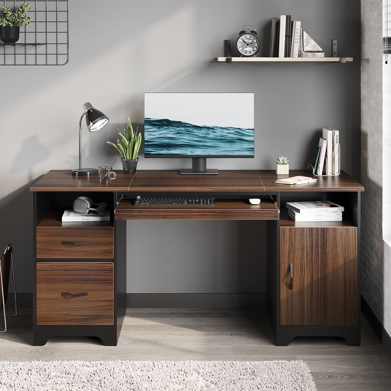 Click here for Bestier 59 Computer Desk With Drawers  Executive D... prices