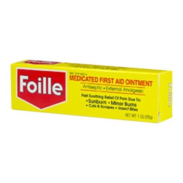 Foille Medicated First Aid Ointment, Antibiotic Cream for Burns, 1 oz ...