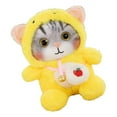 Yellow Cat Plush Toy with Bell for Children's Birthday - Soft and ...