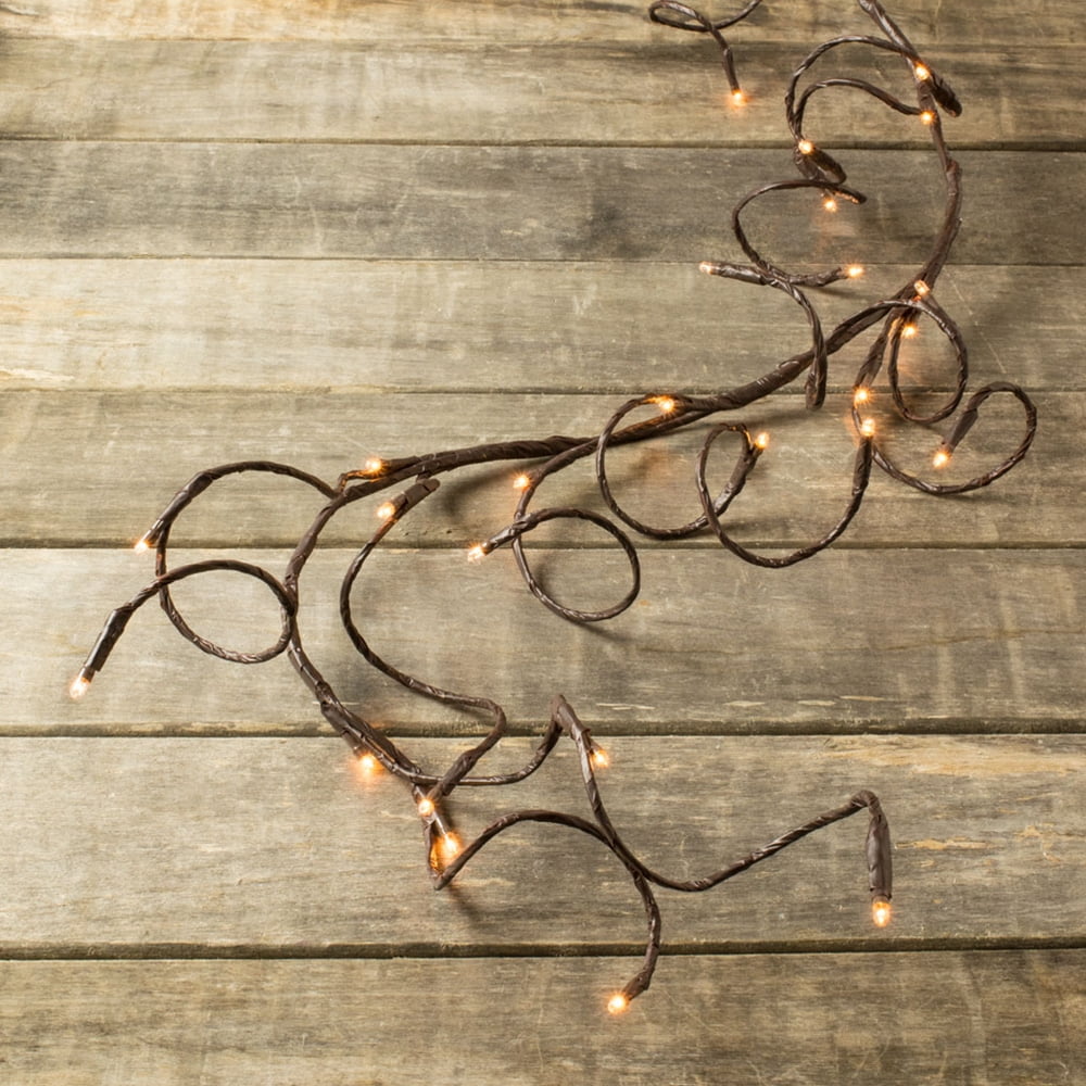 Lighted Branches 72" Bendable Lighted Garland 60 Rice Lights Electric ...