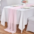 Chiffon Table Runners 10Ft Romantic Sheer Wedding Table Runner Overlays ...