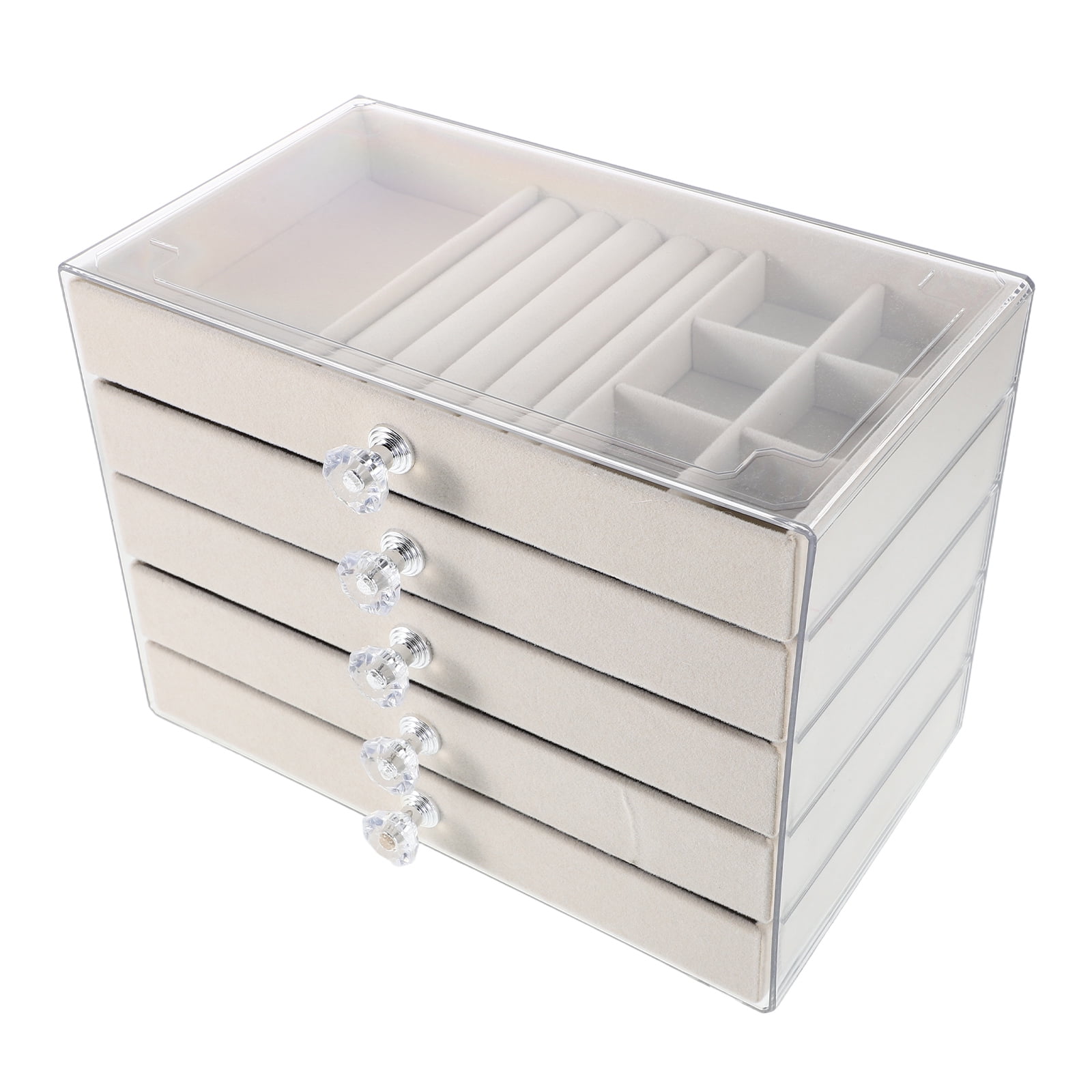 Click here for Upgrator Transparent Jewelry Organizer Box With Mu... prices
