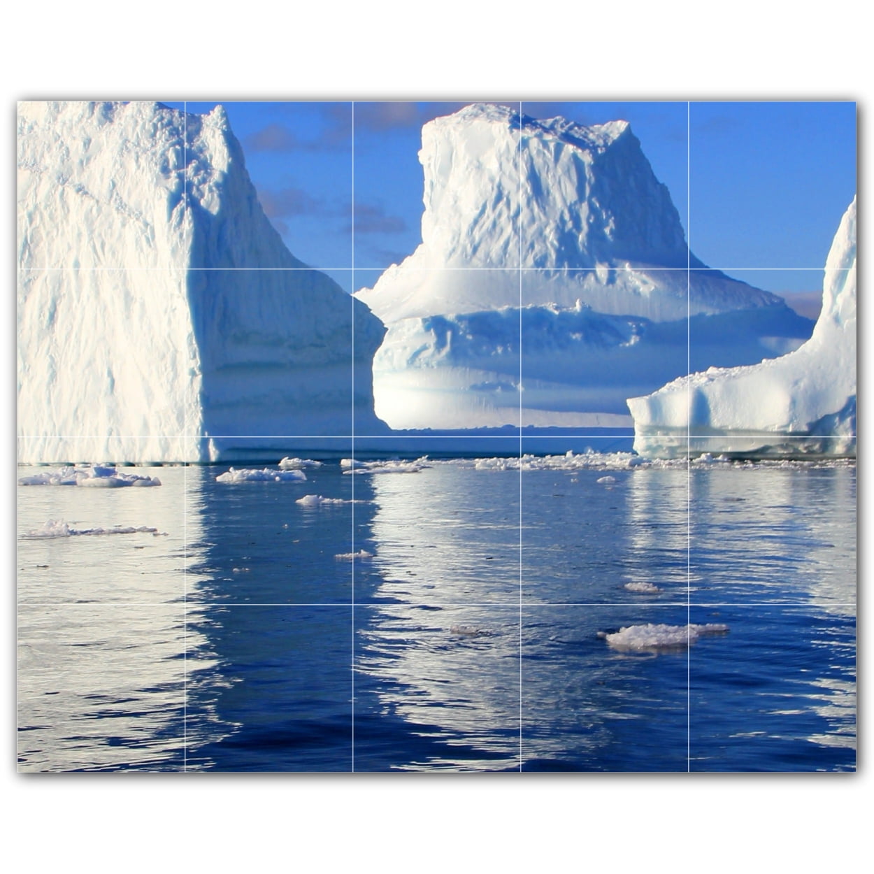 Picture-Tiles.com: Glacier Ceramic Tile Wall Mural WAL500731-54XL. 60"W ...