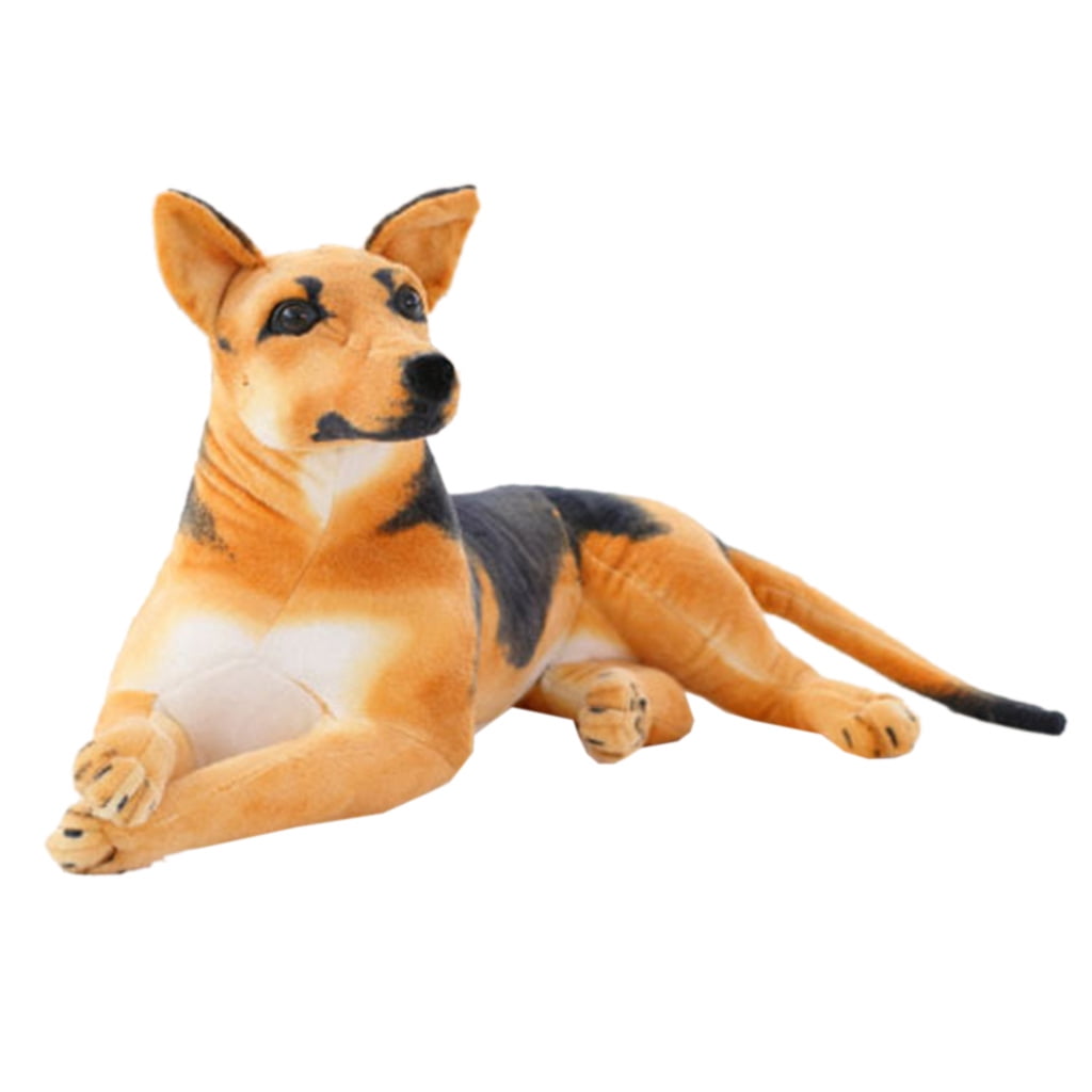 Dasbsug Lifelike German Dog Shepherd Soft Plush Toys Stuffed Animals ...