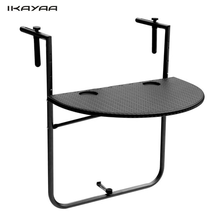 Amdohai Adjustable Folding Balcony Deck Table Hanging Patio Railing ...