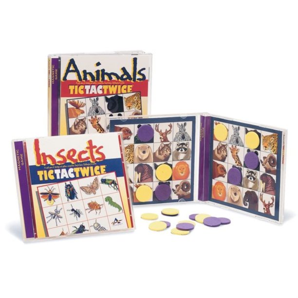 Talicor 805MI Insects Magnetic Tic Tac Twice Game - Walmart.com