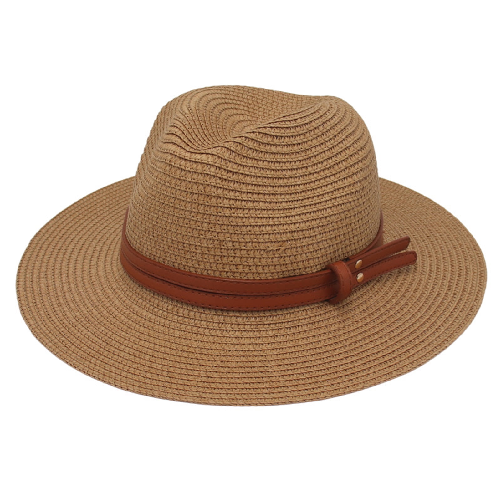 Kripyery Panama Hat Straw Weaving Folding Men Women Anti Sun Waterproof ...