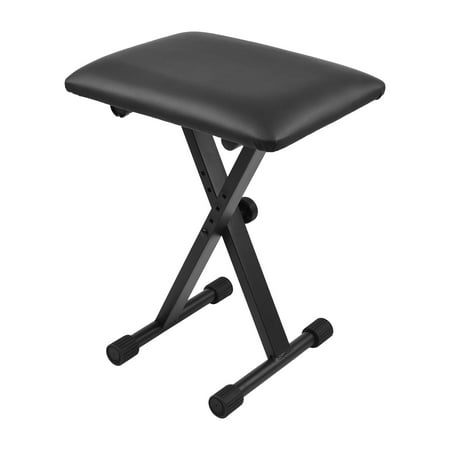 Muslady Adjustable Height X Style Piano Keyboard Bench Stool Seat PU ...