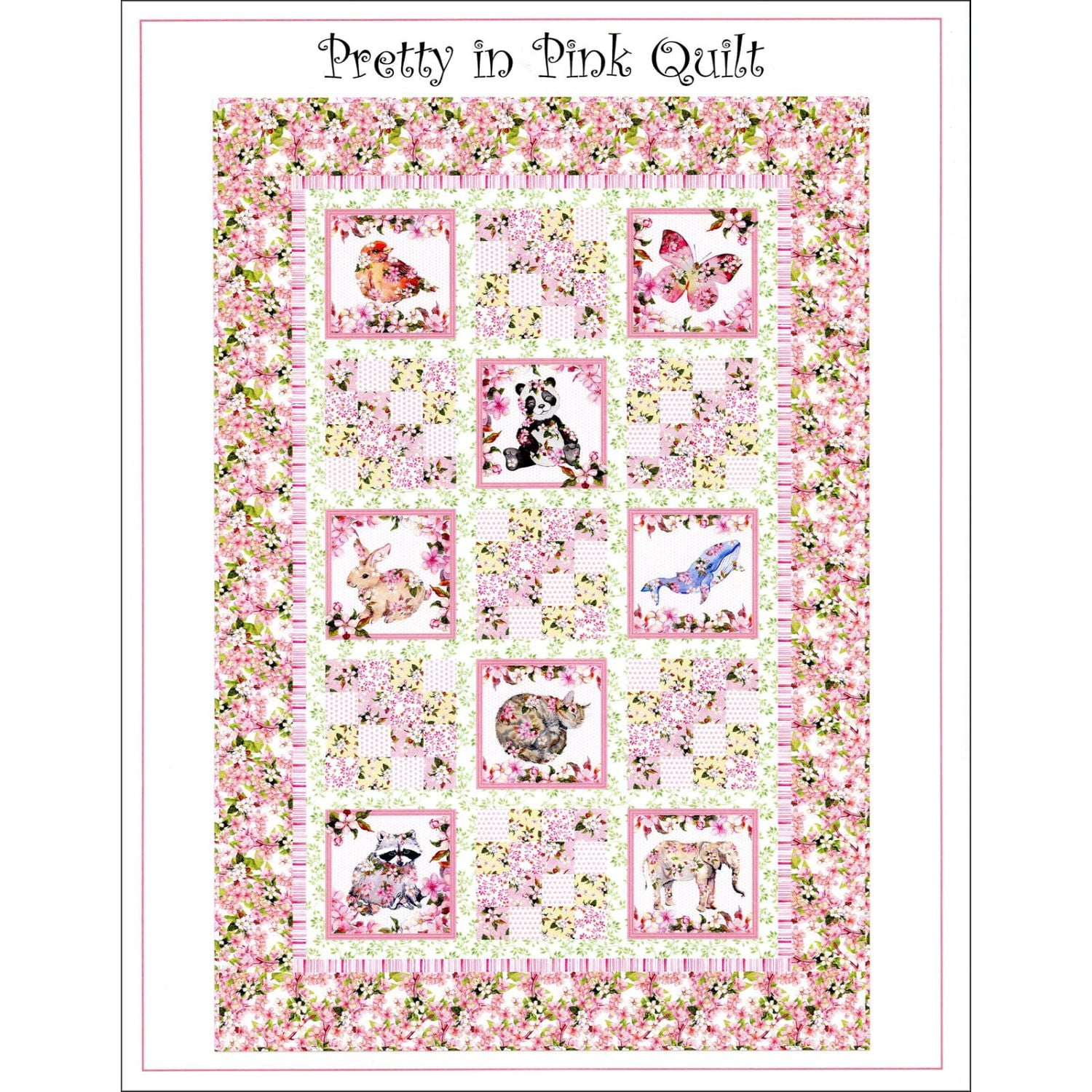 Pretty in Pink Quilt Pattern 50x73 in by In The Beginning Fabrics ...