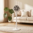 Adjustable Oscillating Air Circulator Fan with Remote Control, Quiet ...